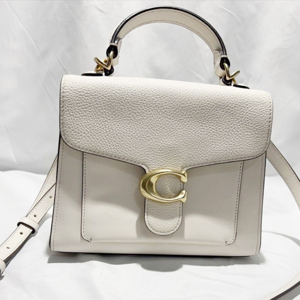 Coach Ivory Leather Crossbody Bag - Gem